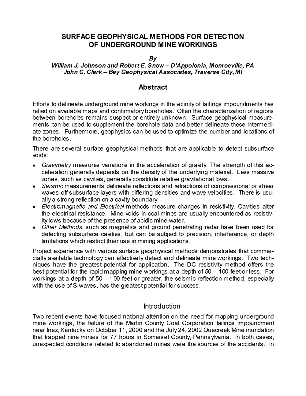 Technical Publications - D'Appolonia Engineers